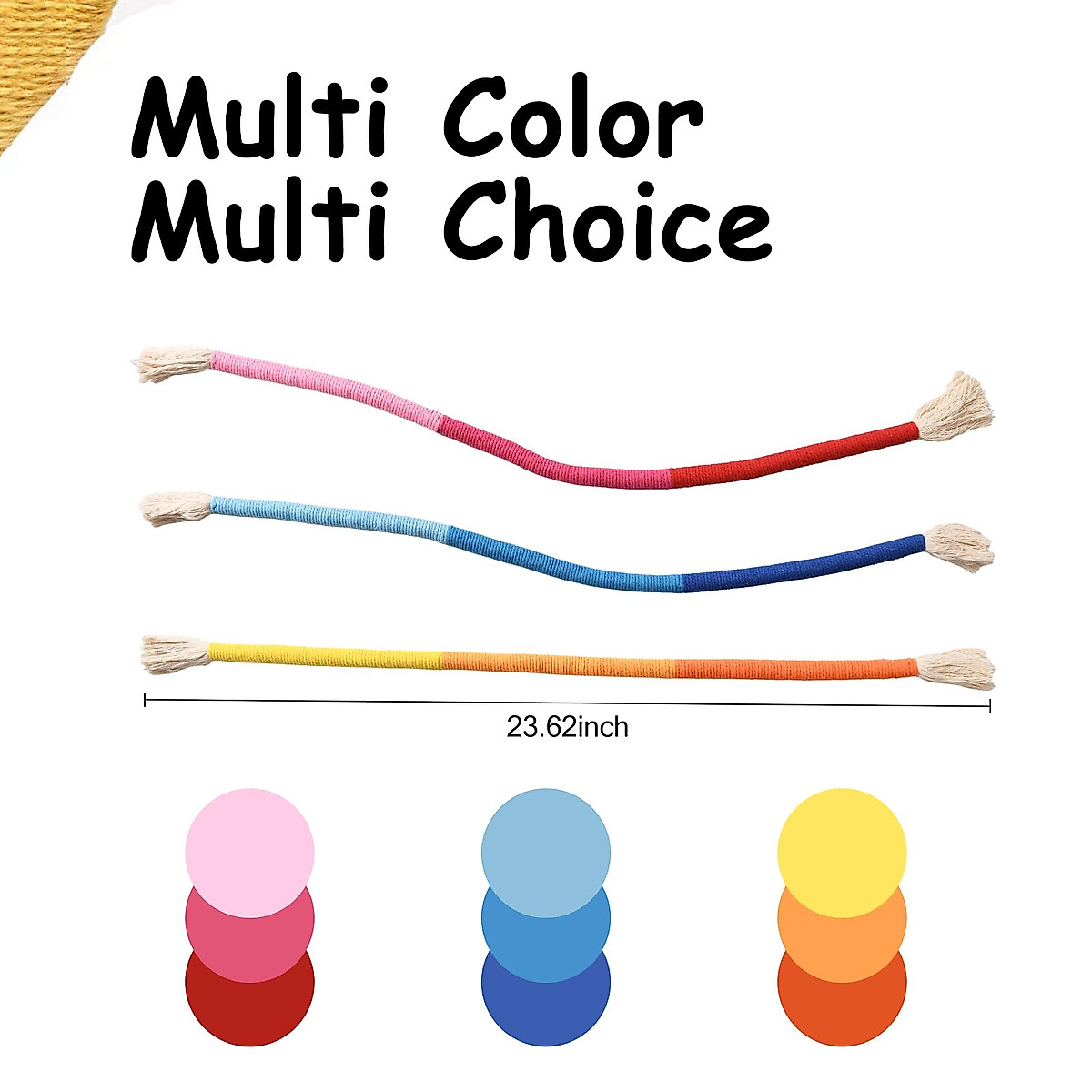 Pumwoy Cat Toys,Catnip Toys for Cats,Catnip Kittens Toys for Teething Cat,Chewing Toys with Catnip,Rope Toys for Practicing Cat Kicking(3-Pack)