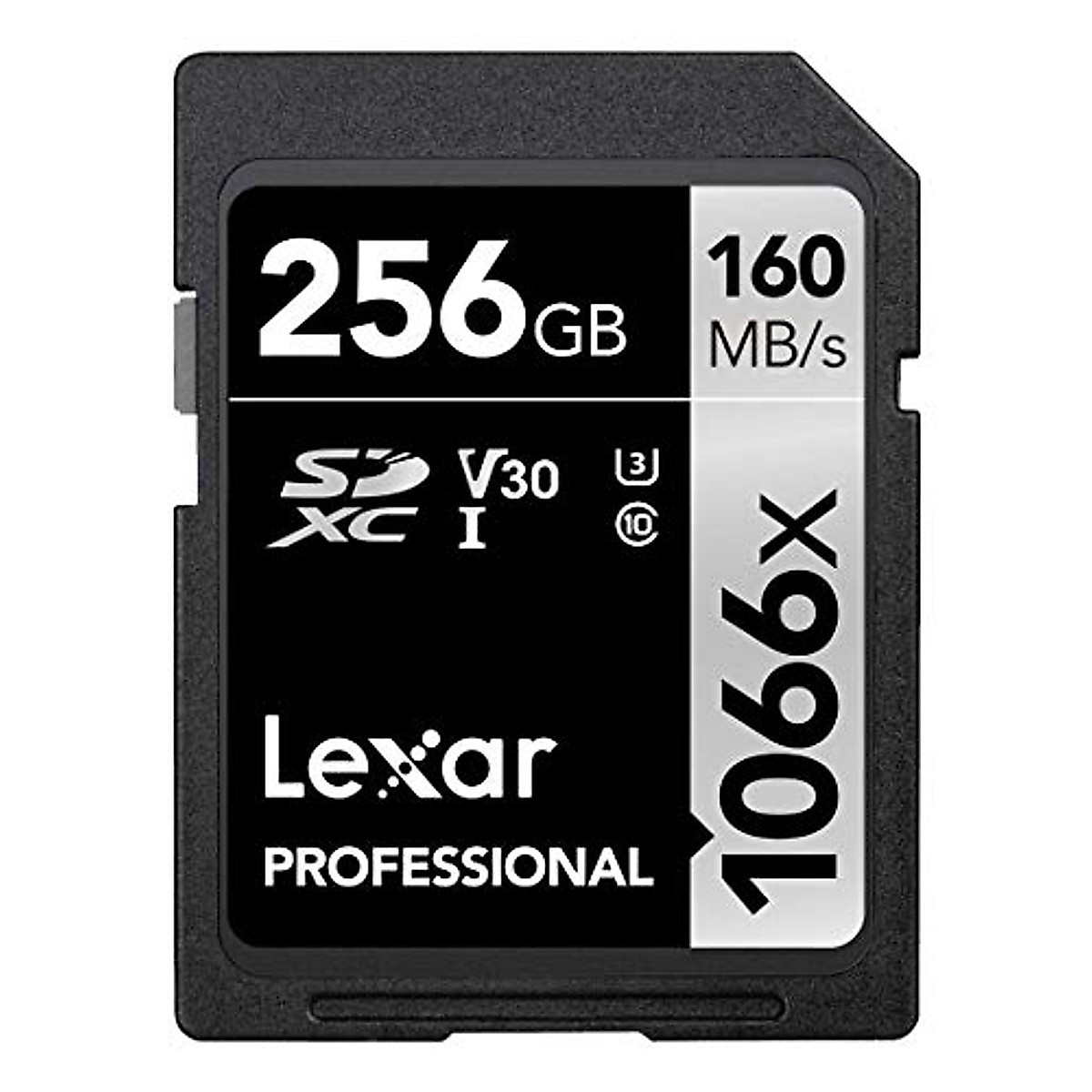 Lexar Professional 1066x 256GB SDXC UHS-I Memory Card SILVER Series, C10, U3, V30, Full-HD & 4K Video, Up To 160MB/s Read, for DSLR and Mirrorless Cameras (LSD1066256G-BNNNU)