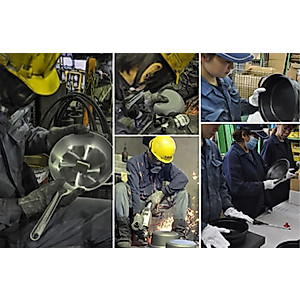 IPPINKA Japanese Cast Iron Pan, 9.5 inches, Light and Durable, Made in Japan