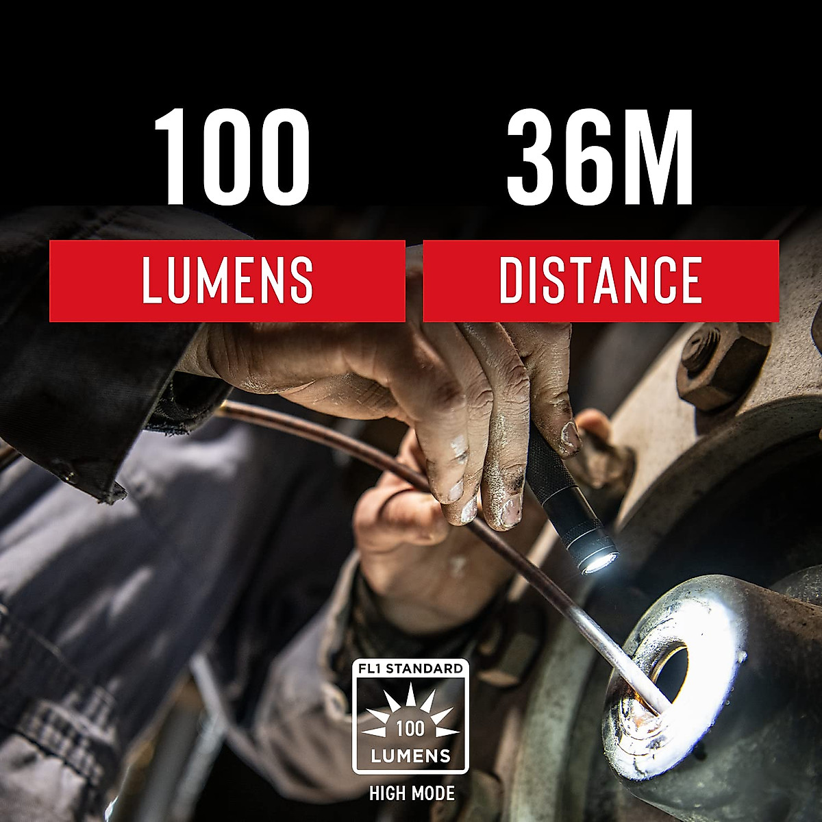 Coast KL10 100 Lumen LED Keychain Light, Pocket Sized, Black