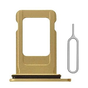 Perzework SIM Card Tray Holder Slot Replacement for iPhone XR (Yellow) with Waterproof Rubber Ring and Eject Pin (Single Sim Version)