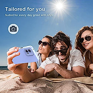 Compatible with Moto G 5G 2023/2024 Case: Liquid Silicon Protective Military Grade Armor G 5G Case,Heavy Duty Protection Phone Cases for g 5G (Violet, Compatible with Moto g 5g 2023)