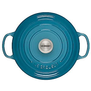Le Creuset Signature Enameled Cast Iron Round Dutch Oven, 5.5qt., Caribbean