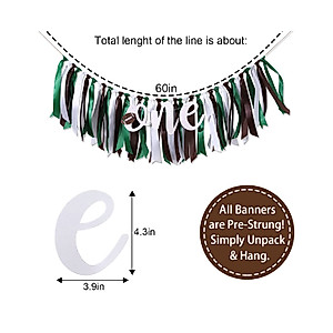 Football 1st Birthday High Chair Banner,Football Party, Happy 1st Birthday Banner, Party Photo Props, Football Crushed Cake Photo Props (Football Banner)