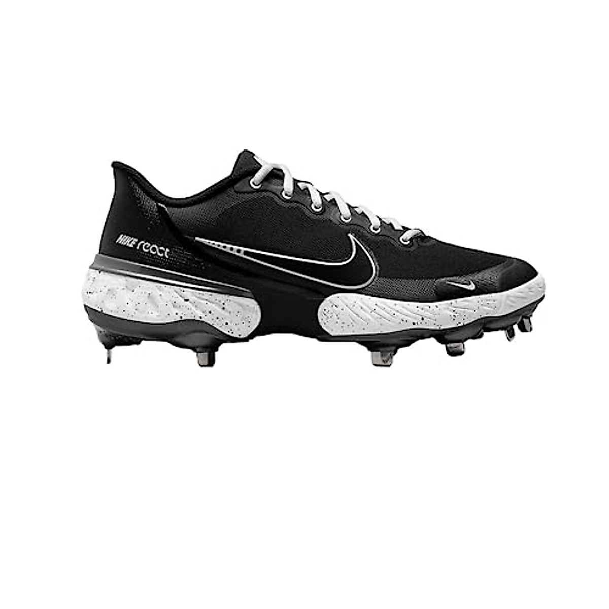 Nike Alpha Huarache Elite 3 Low CK0746-010 Black-White Men's Metal Baseball Cleat 7 US