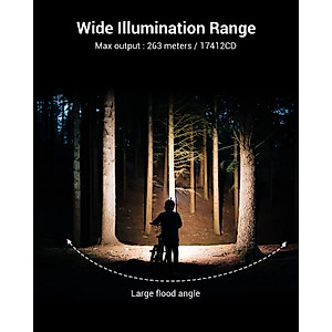 Magicshine RN3000 Bike Front Lights 3000 Lumens USB-C Rechargeable LED Bicycle Front Headlight High Bright 62 Hours,IPX6 Waterproof MTB Headlight