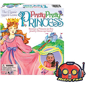 Big Game Toys~Pretty Pretty Princess Game Jewelry Dress Up Board Game 1990's Classic Includes Free BGT Sticker Tiara Necklaces