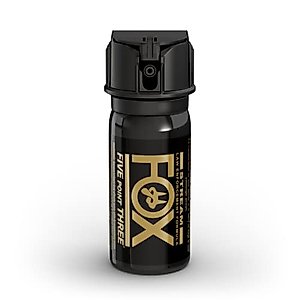Fox Labs 1.5 Ounce Pepper Spray, 5,300,000 Scoville Heat Units, 10 Foot Range, Flip Top, Stream Spray