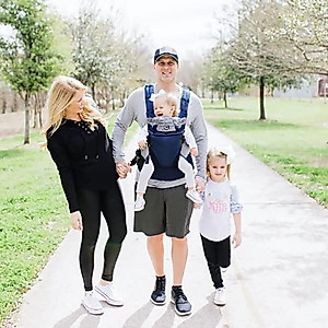 Contours Baby Carrier Newborn to Toddler | Journey GO 5 Position Convertible Easy-to-Use Baby Carrier with Pockets for Men and Women, Face in, Face Out, Front, Back & Hip (8-45 lbs) - Cosmos Navy