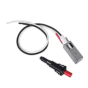 GasSaf Grill Igniter Kit Replacement for Weber 7510 Spirit E-210, Genesis E310/E320, Spirit 500/700, Gensis Silver B/C, Genesis Gold B/C, Platinum B/C, snap-in Style Push-Button igniter