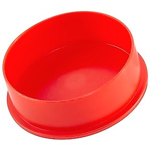 Caplugs EC-32 EC Series – Plastic Cap for Threaded Connectors, 8 Pack, Red LD-PE, Nominal Thread Size 2" Flanged, Protective Closures, Dirt and Moisture Seals, Finishing, Masking, Easy Removal