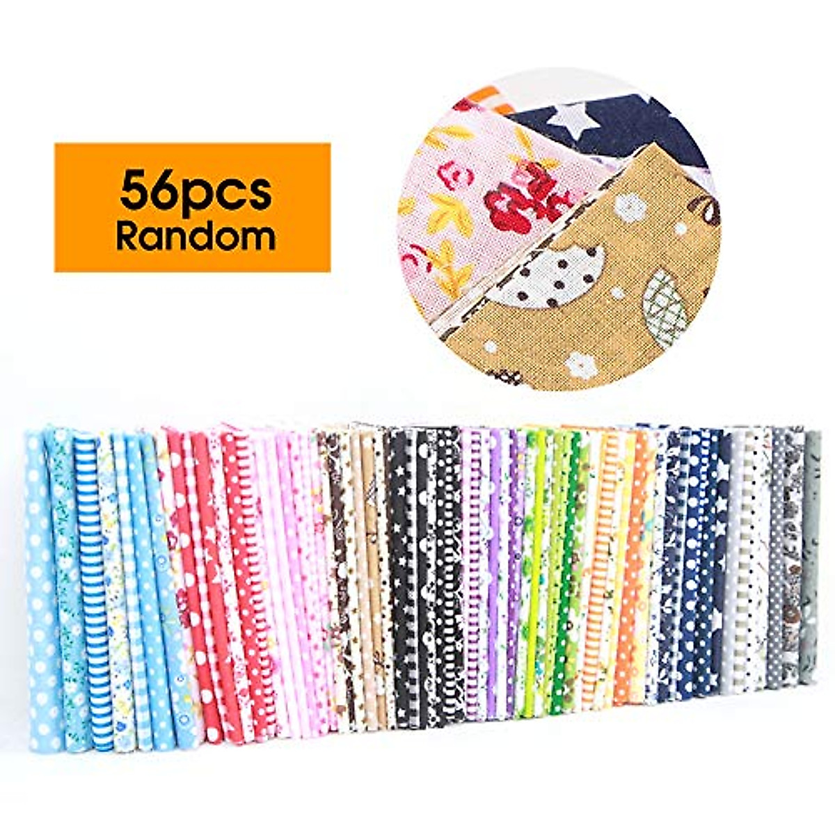 Fabric Bundle, Clear Lines Printed Fabric Needlecrafts Cloth for Hand-Made Sewing for Wallets for Baby Clothing