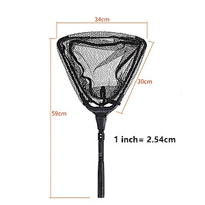 Toasis Fly Fishing Landing Net Small Size Nylon Mesh Trout Bass Catch and Release Net