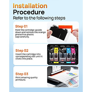 E-Z Ink (TM Compatible Ink Cartridge Replacement for Canon PGI-280XXL PGI 280 XXL Compatible with PIXMA TR7520 TR8520 TS6120 TS6220 TS8120 TS8220 TS9120 TS9520 TS9521C Printer (4 Black)