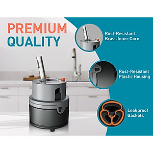 RP50587 Single Handle Compatible with Delta Repair Kit,Lavatory Kitchen Shower Faucet Valve Assembly,Works with DIAMOND Seal Technology Models Featuring a 36 mm Motion Cartridge