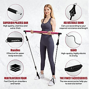 𝗘𝘅𝗲𝗿𝗰𝗶𝘀𝗲 𝗕𝗮𝗹𝗹 for Working Out 65 cm-Yoga Ball Chair & Balance Ball for Pregnancy, Birthing Physical Therapy & Chair for Office - Stability Ball & Stainless Steel Pilates Bar for Workout