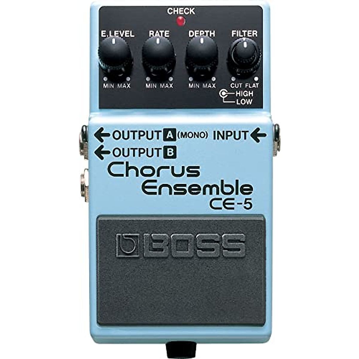 Boss CE-5 Chorus Ensemble Bundle with Instrument Cable, Patch Cable, and Picks