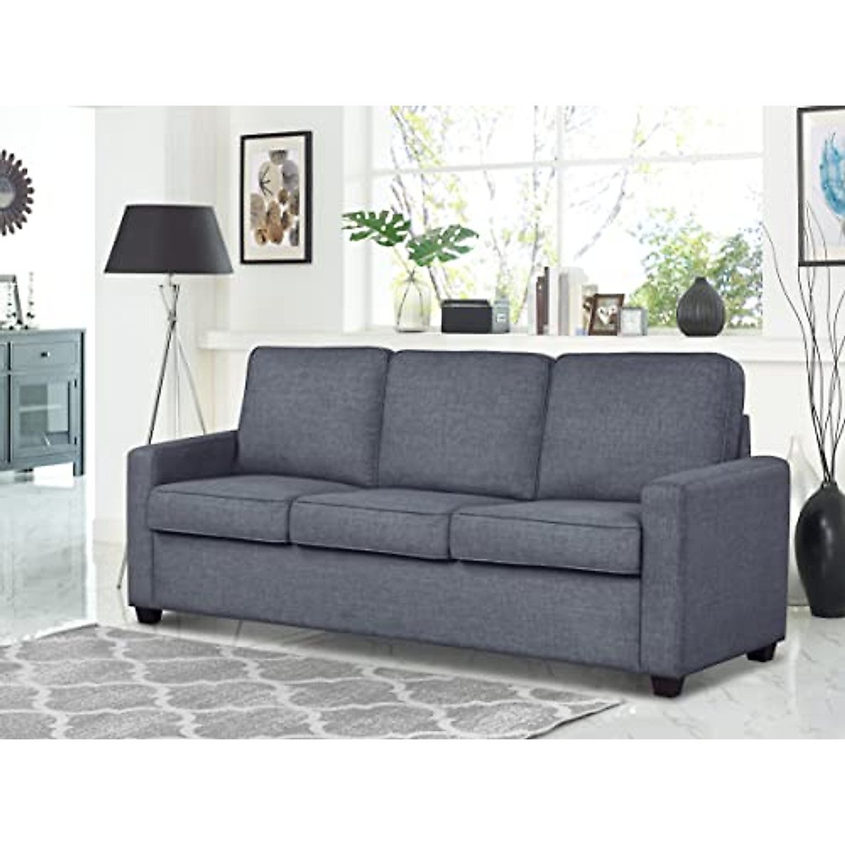 LifeStyle Solutions Dayton Sofa Bed, Dark Grey