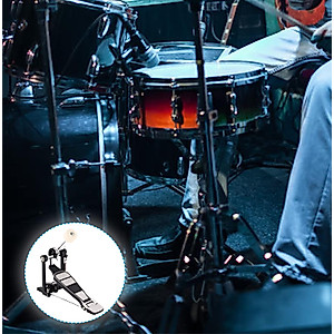 Bass drum pedal,Double Chain Drum Step on Hammer,Single Bass Drum Pedal come with Drum Beater Stick