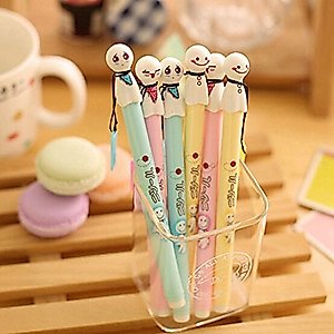 Pack of 12 Pcs 0.38 Mm Cute Cool Japanese Sunny Doll Gel Ink Pen Office School Supplies Students Children Gift by BLUECELL