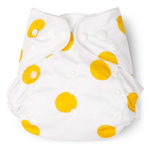 BaeBae Goods Newborn Cloth Diapers – 8 Reusable Cloth Diapers for Babies with 8 Cloth Diaper Inserts – Extra Leg Lining to Avoid Leakage - Waterproof Outside Soft Inside – Adjustable Size for Girls