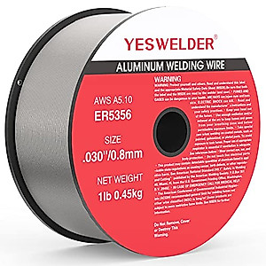 YESWELDER Magnesium Aluminum Welding Wire ER5356 .030-Diameter, 1-Pound Spool