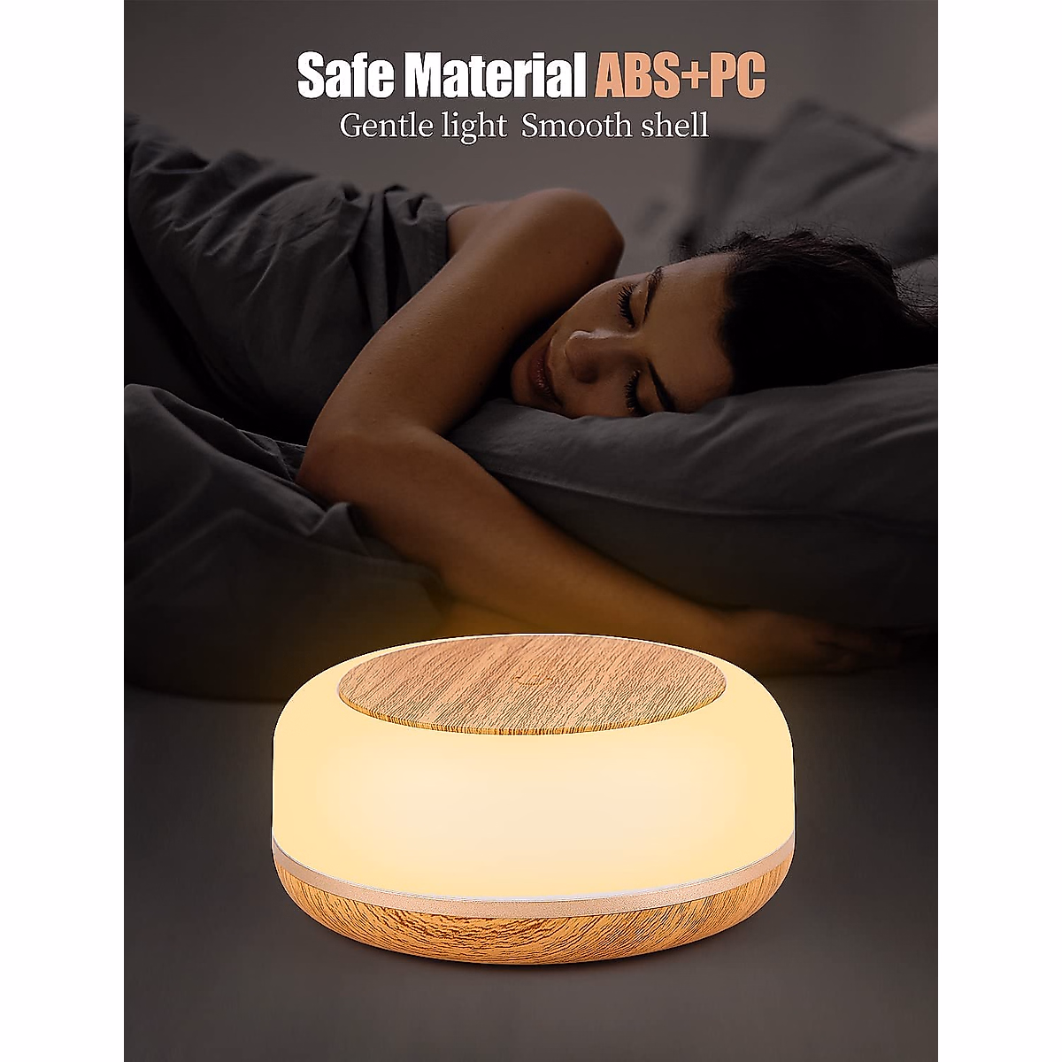 LANAFARA Nursery Night Light, Baby Night Light with Dimmable 3 Color Light LED Bedside Touch Lamp for Kids Breastfeeding Nightstand Light