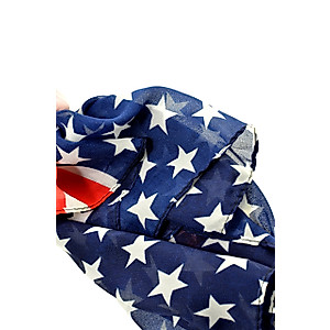 REINDEAR Premium American Flag Scarf 7 Styles(Chiffon)