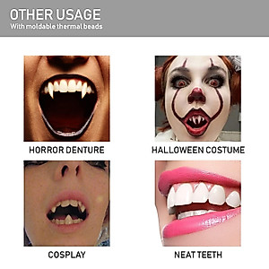 F.ZENI Teeth Repair Kit, Temporary Teeth Replacement Kit, Do it Yourself Thermal Fitting Beads, Moldable False Teeth for Snap On Instant and Confident Smile