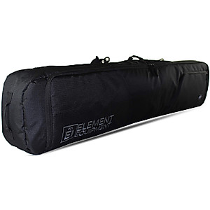 Element Equipment Deluxe Padded Snowboard Bag - Premium High End Travel Bag Black Ripstop 157