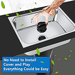 75257 Garbage Disposal Magnetic Stopper Compatible with InSinkErator Garbage Disposal 75052, 74094, 74052, 74275 - Black