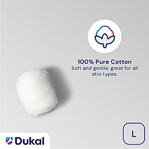 Dukal - 802 Cotton Balls, Non Sterile, Large (Pack of 2000)