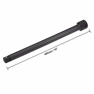uxcell 3/4" Drive by 16" Impact Extension Bar for Use with Air Impact Wrenches, Breaker Bars, Ratchets, CR-MO Steel