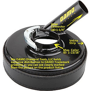 Metal 5-Inch Dust Shroud for Grinders/Concrete Grinding Diamond Cup Wheels