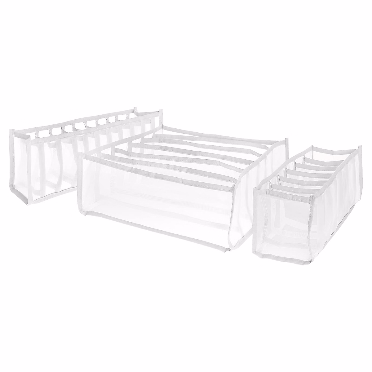 uxcell Jeans Organizer for Closet, 7 Grids/11Grids Wardrobe Clothes Organizer Storage Box for Jeans, Sweater, T-Shirt, Underwear, White