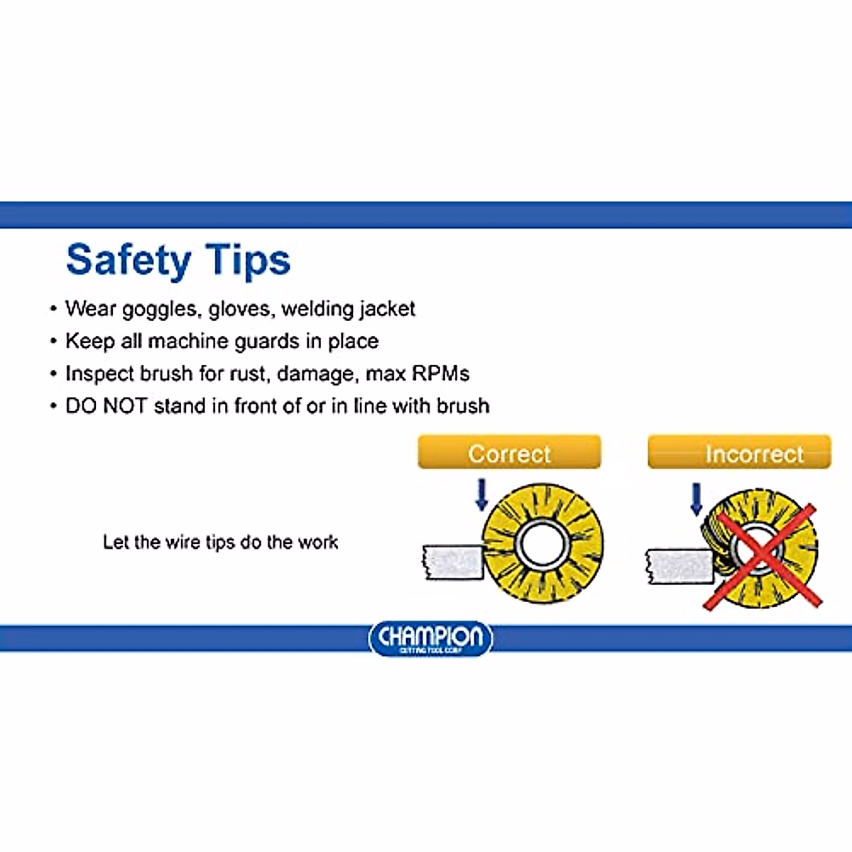 Mercer Industries 189040 - 6" x 5/8"-11 Knot Cup Brush, .014 Carbon Steel Wire