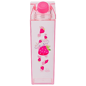 Silver Buffalo Sanrio Hello Kitty and Friends Plastic Milk Carton Bottle Featuring Cinnamoroll, 16.2 Ounces