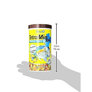 TetraMin Plus Tropical Flakes, Cleaner and Clearer Water Formula 7.06 Ounce (Pack of 1)