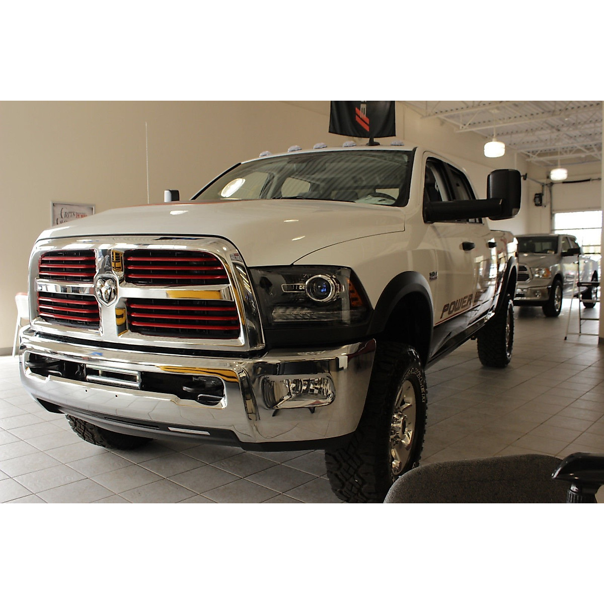 Mopar Pair Of Dodge Ram 1500 2500 3500 Black Projector Headlights OEM