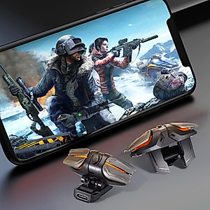 Sosoport Ergonomic Gaming Controller 1 Set Controls Game Triggers with Cable Telefono Gaming Triggers Game Triggers Cell Phone Charging Cable Six-Finger Chicken Eating Artifact: Abs