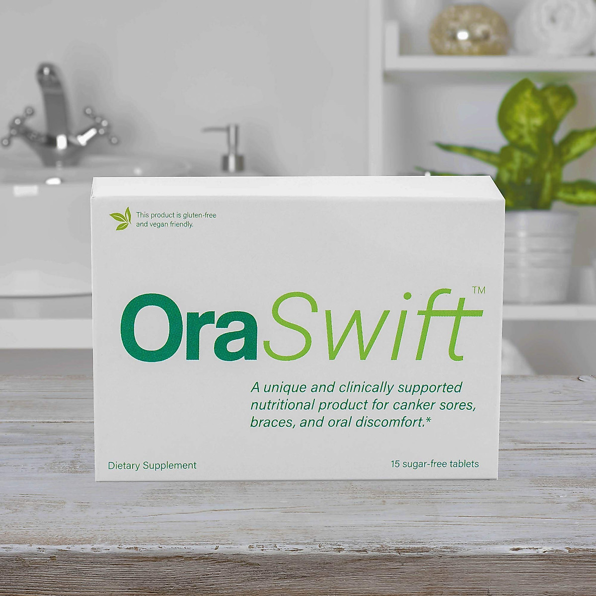 OraSwift All Natural Canker Sore Medicine and Mouth Sores Relief | Effective for Ulcers, Cold Sores, Dry Mouth, Stomatitis, Gingivitis | Supports Fast Healing of Mucosal Lining in The Mouth