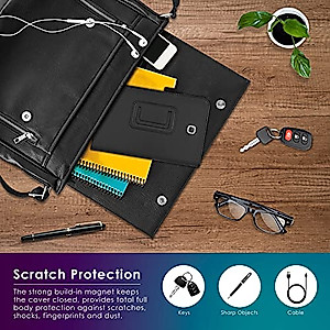 DETUOSI Slim Case for Samsung Galaxy Tab 3 7.0" 2013 (SM-T210/T215/P3200), Ultra Thin Lightweight Folio Folding PU Leather Full-Body Protective Tablet Book Cover + Multi-Angle Stand + Magnetic Closure