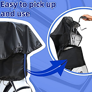 CartClan Golf Bag Rain Hood Waterproof Golf Bag Rain Cover for Golf Club Bags Fit Almost All Golfbags or Carry Cart
