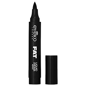 Eyeko Fat Liquid Eyeliner, Intense Black - Bold Thick Felt Tip - Smudge-proof - Vegan 3.15g