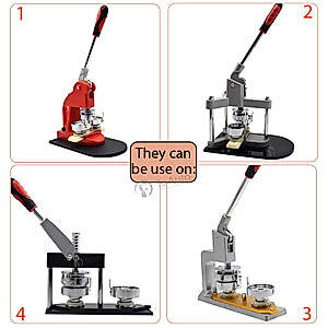 100 Sets Pin Back Button Parts for Badge Maker Machine Button Made DIY Crafts and Children's Craft Activities (32mm 1¼ inch)