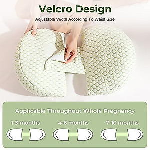 InnoLuxe Pregnancy Wedge Pillows for Sleeping, Maternity Pillow for Pregnant Women, Soft Pregnancy Pillow Support for Back, Belly, HIPS & Legs, Detachable and Adjustable with Pillow Cover