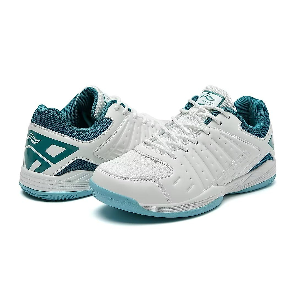 ZOOMCO Women's Pickleball Shoes Tennis Court Shoes Badminton Shoes for Women Whiteblue