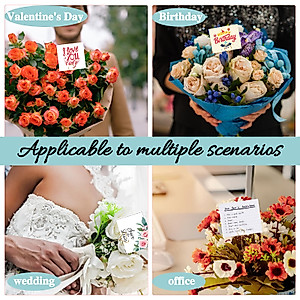 60 Pcs Metal Floral Place Card Holder Gift Card Holder Flower Pick Clips Table Number Holders, Gold Metal Card Picture Holder Pick, Floral Gift Card Holder Clips for Wedding Party Favor(Round+Heart)