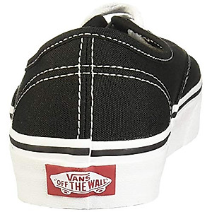 Vans Unisex Authentic Black Canvas VN000EE3BLK Mens 8.5, Womens 10