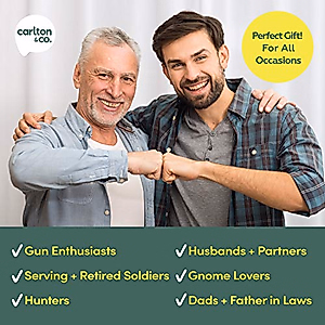 Military Garden Gnome with an AK47 | Funny Army Statue, Perfect for Gun Lovers, Military Collectors, Combat Enthusiasts & Army Men | Indoor & Outdoor Lawn Yard Decor (Prone, Traditional)